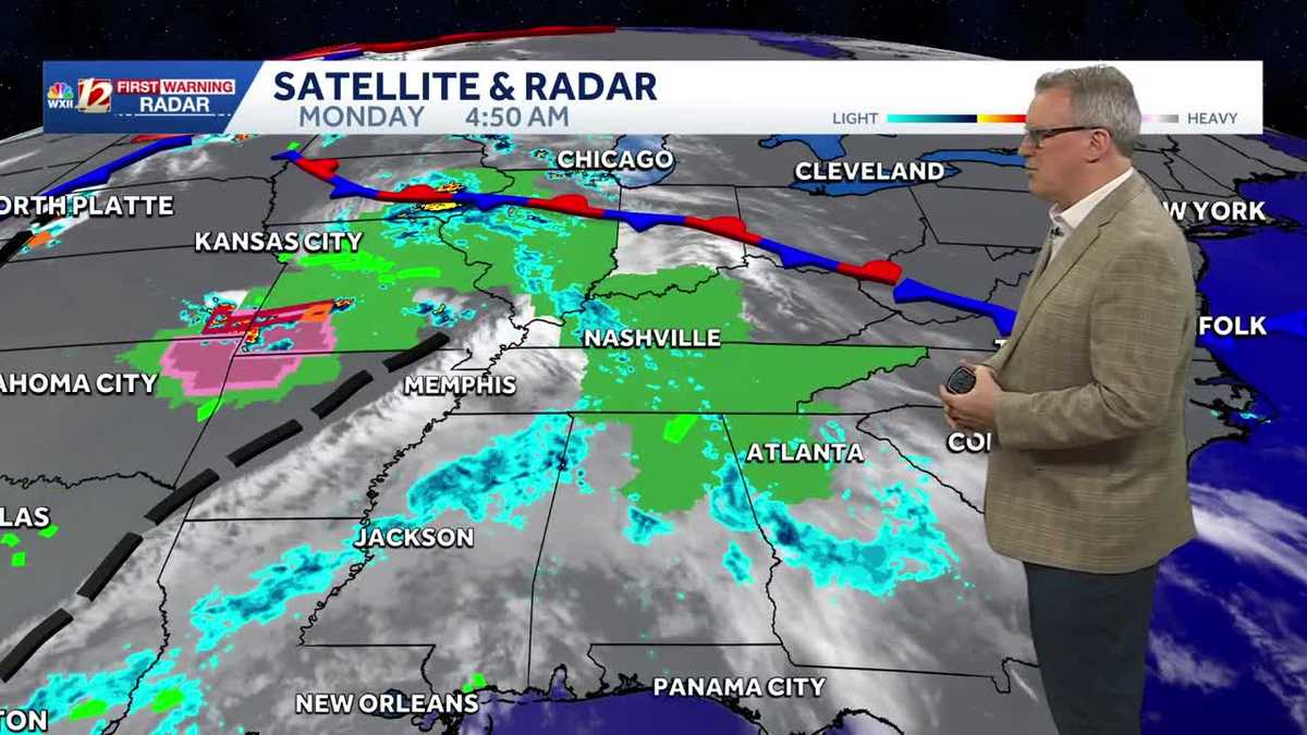 Warm and humid Triad weather will increase rain chances this week