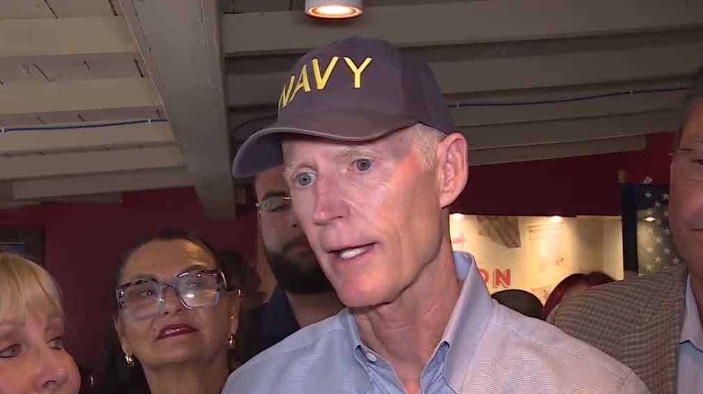 'We can win this county': Sen. Rick Scott holds rally in West Palm Beach