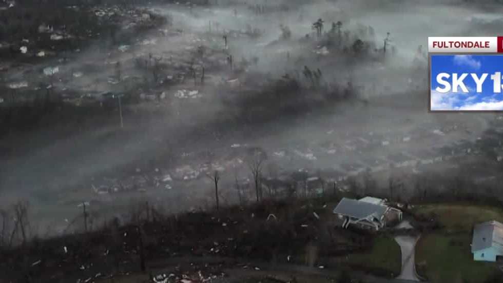 Video: Drone footage shows aftermath from tornado that ripped through ...