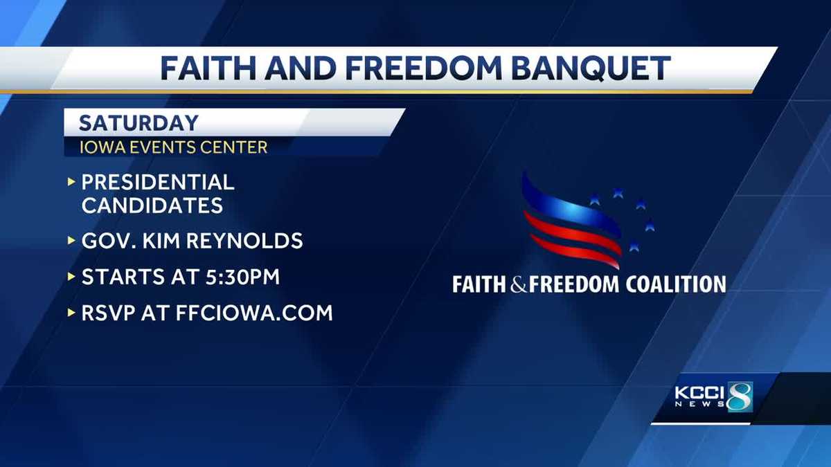 Republicans back in Iowa for Faith and Freedom Coalition banquet