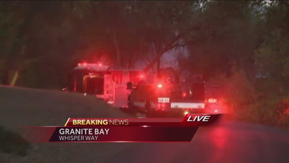 Power pole catches fire in Granite Bay