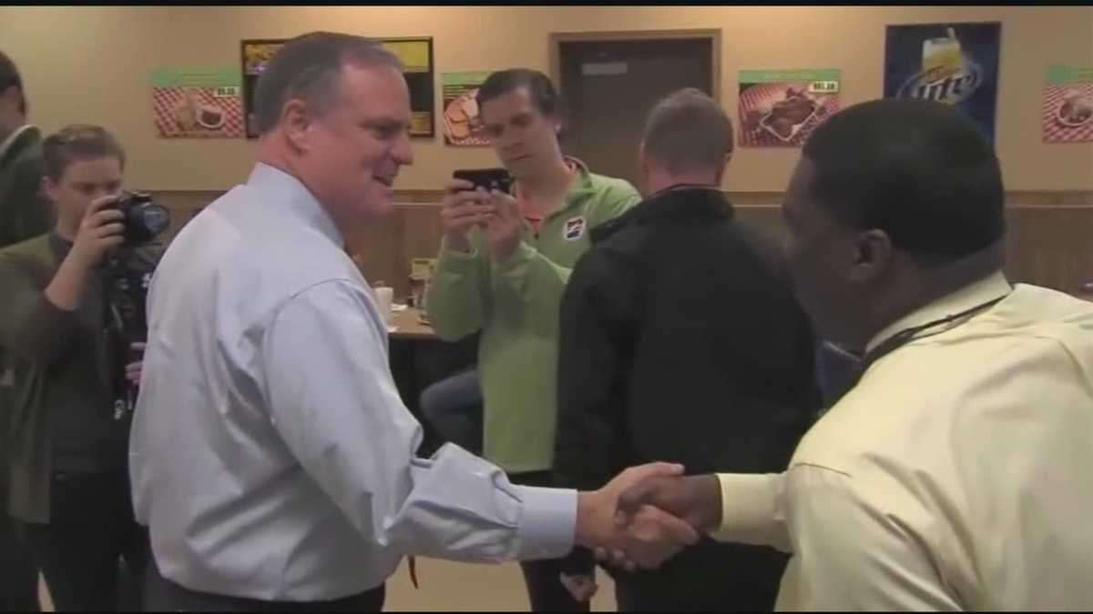 Mark Pryor campaigns on Election Day