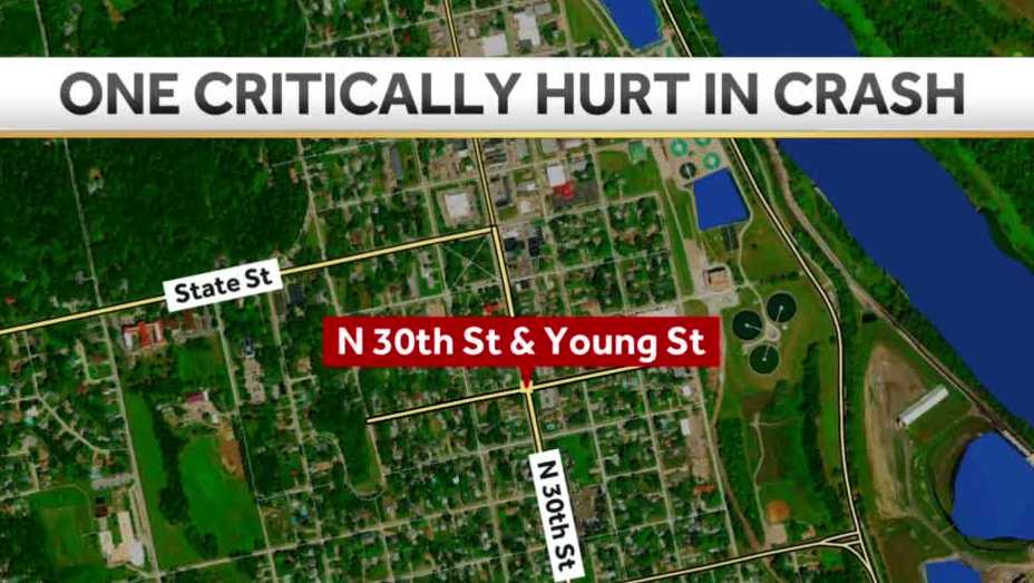 One person critically injured in Saturday night crash One person critically injured in Saturday night crash