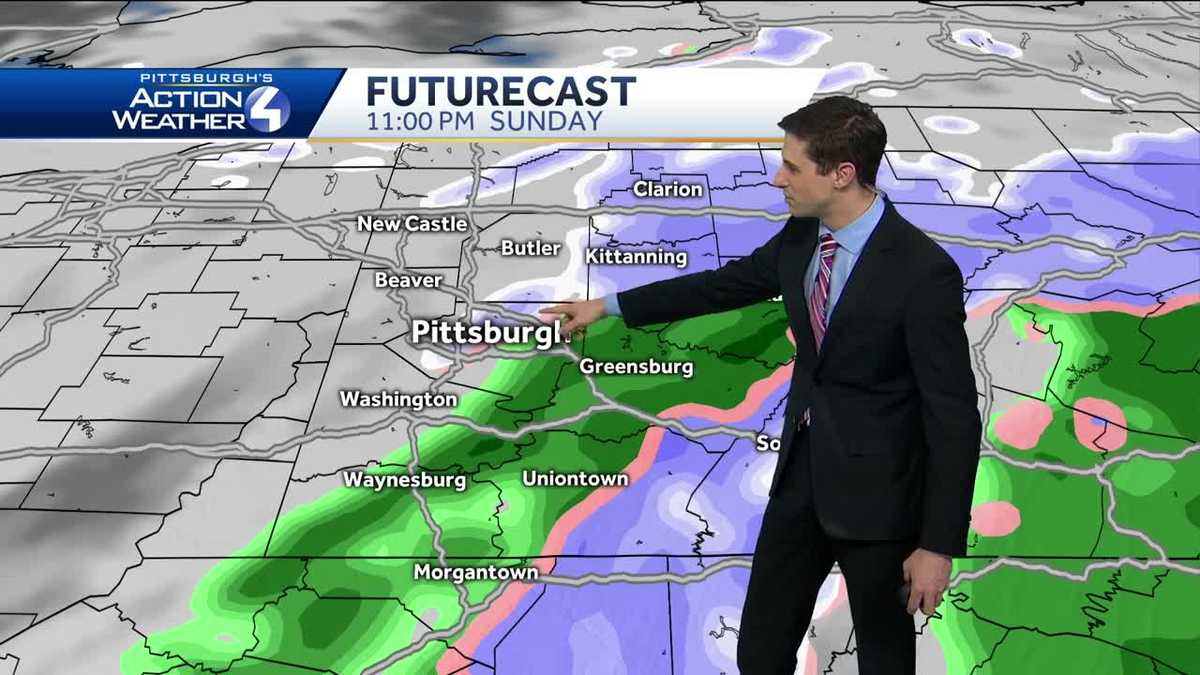 Cloudy Saturday night forecast