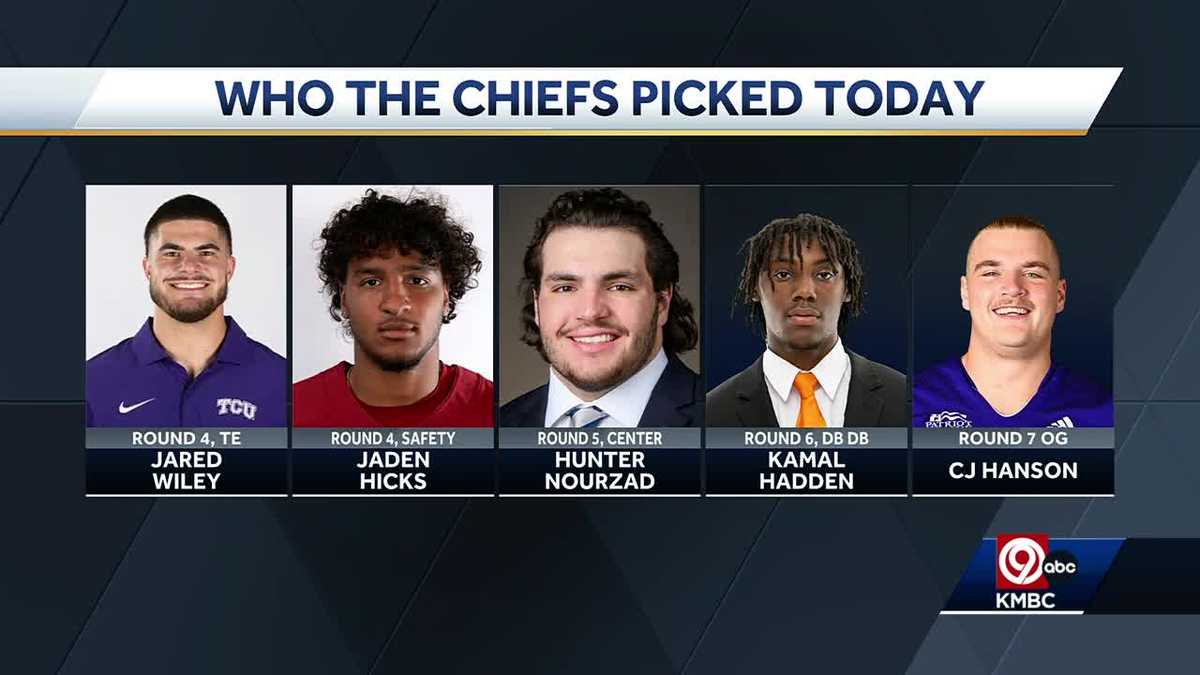 Kansas City Chiefs select five more players in Day 3 of the NFL Draft