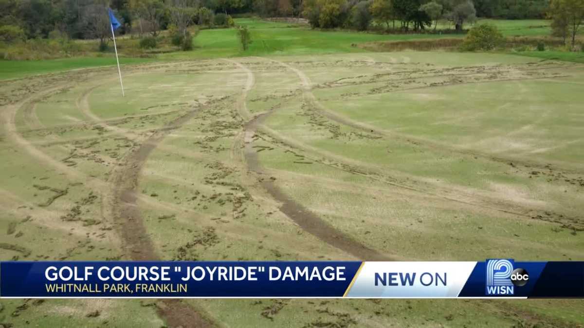 Vandals do donuts, spin-outs causing damage to golf course