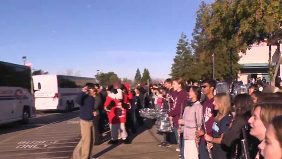 Send-off celebration for state championships-bound Folsom High football ...