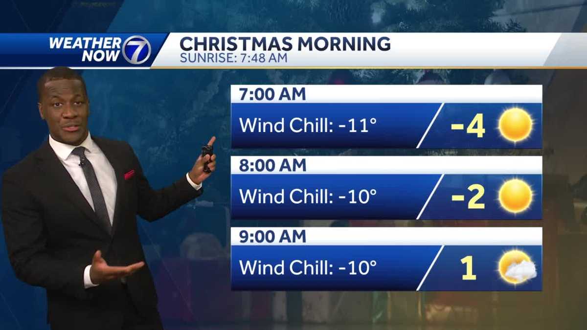 Saturday, December 24 night forecast
