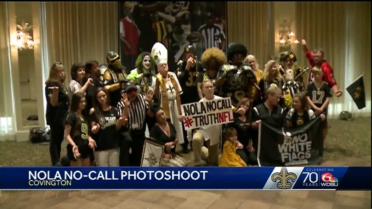 Saints superfans take Nola No-Call photo