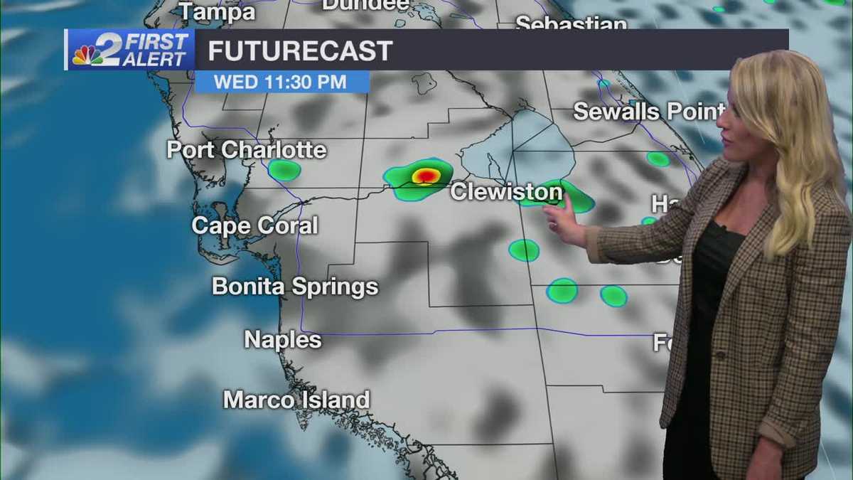 Low rain coverage tonight and tomorrow for SWFL