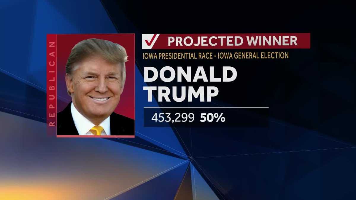Donald Trump projected to win Iowa