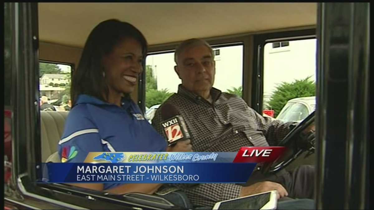 Margo rides the 'Model T'