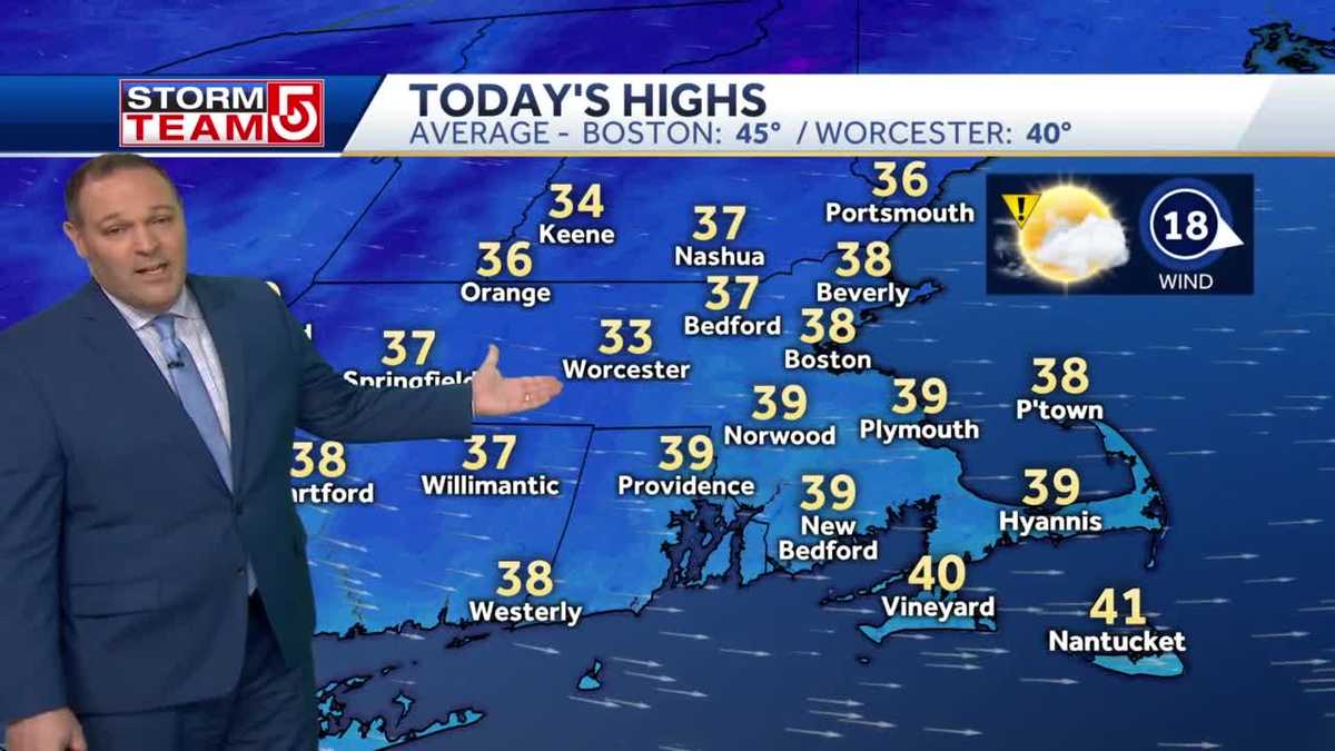 Video: Cold, blustery day following winter storm