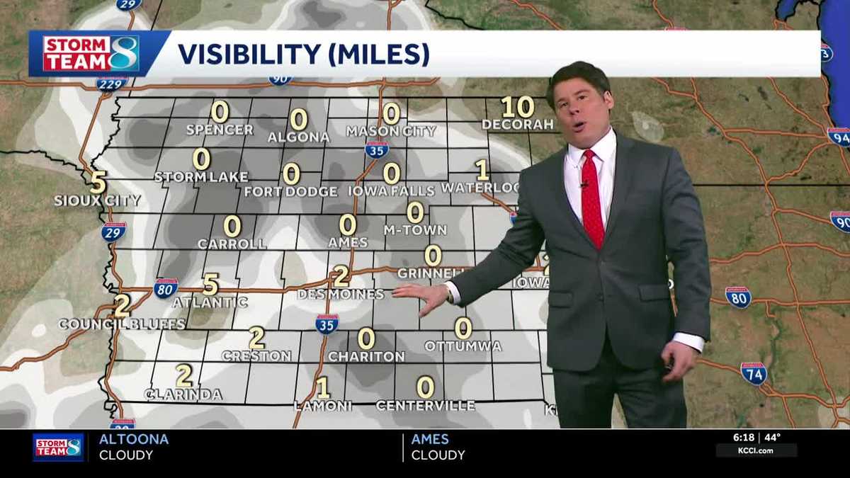 Des Moines weather: Clouds and drizzle move in for the holiday