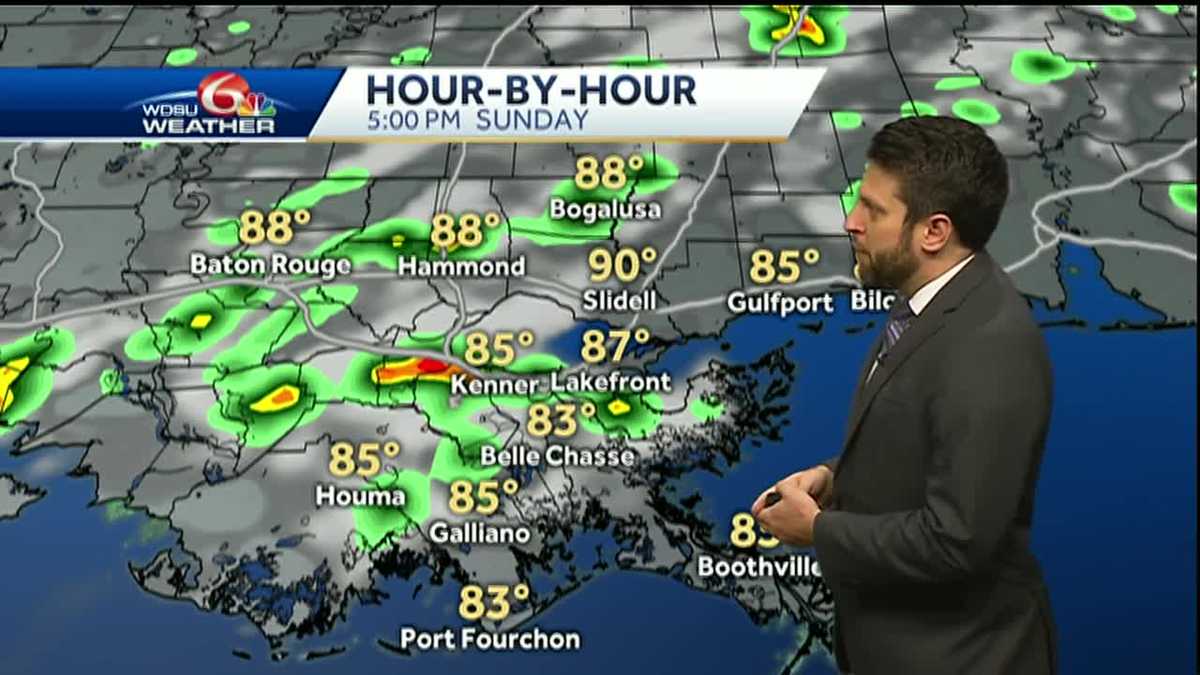 Hot and humid, with afternoon rain chances possible