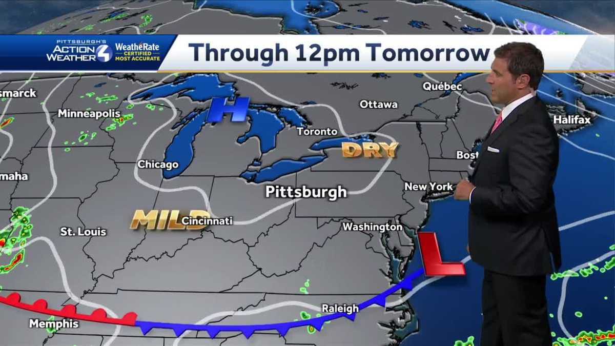 Partly cloudy and mild