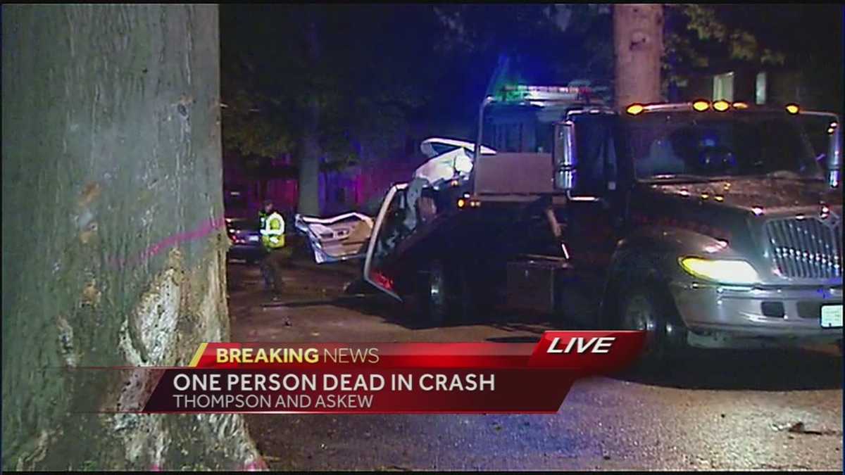 1 dead, 2 seriously hurt in crash near Thompson and Askew