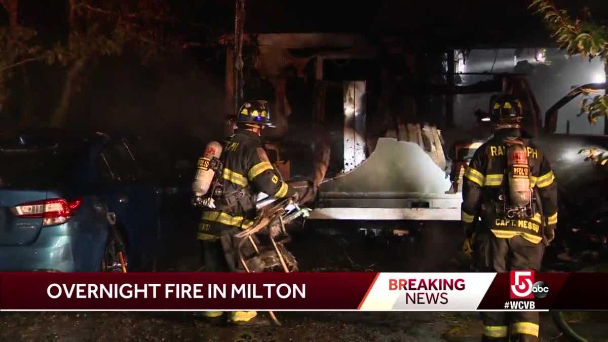 Fast-moving fire under investigation in Milton
