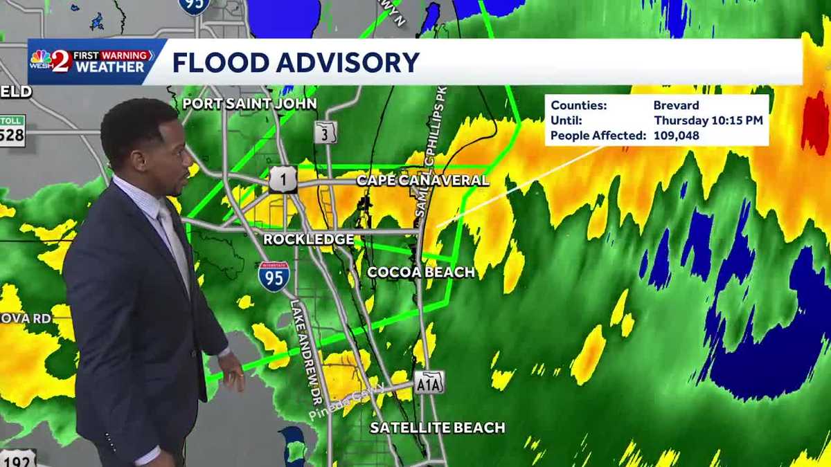 Flash flood warning issued for Brevard County, NWS says