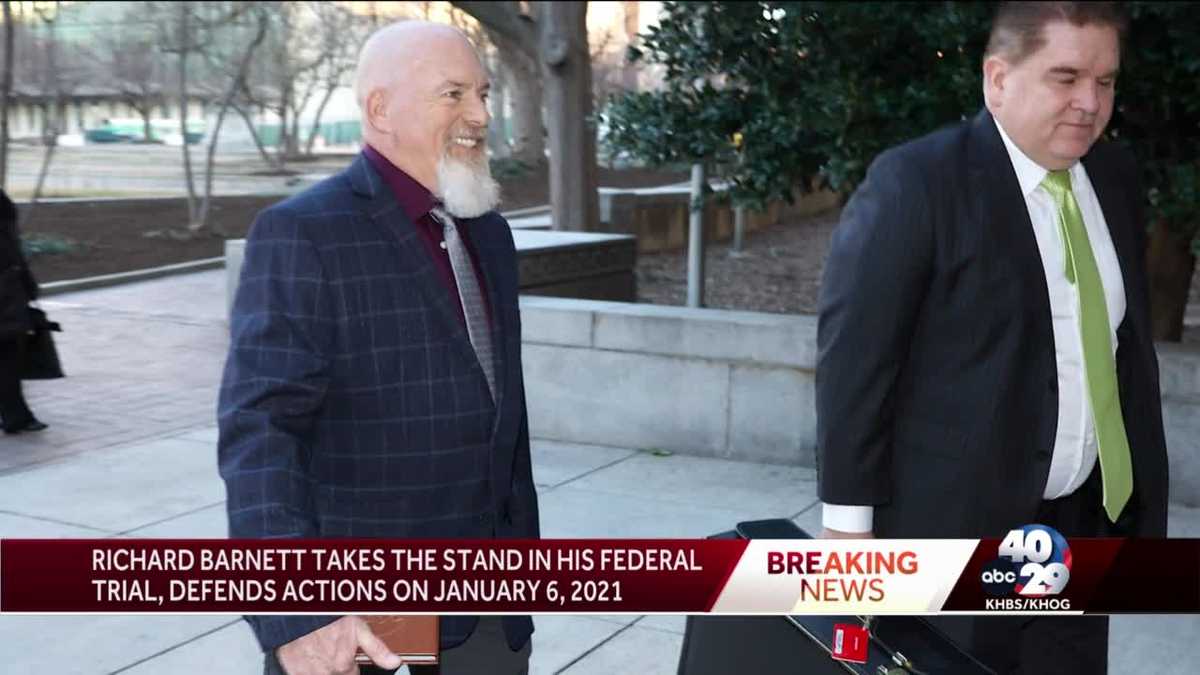 Richard Barnett testifies "I just feel like our Constitution has been ...