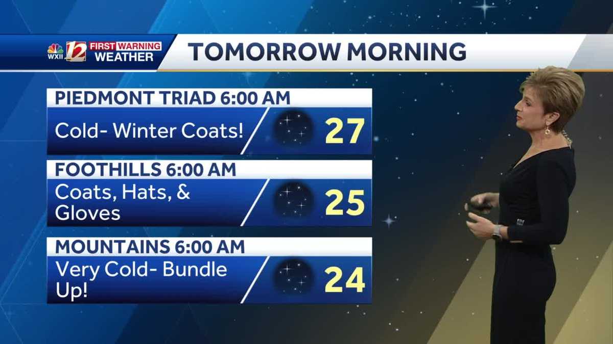 WATCH: Cold night, chilly Tuesday