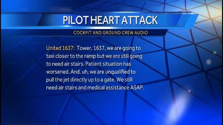 Air traffic control audio: Pilot suffers heart attack