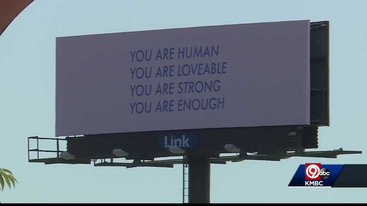 Woman puts up billboard hoping to inspire those losing hope Woman puts up billboard hoping to inspire those losing hope