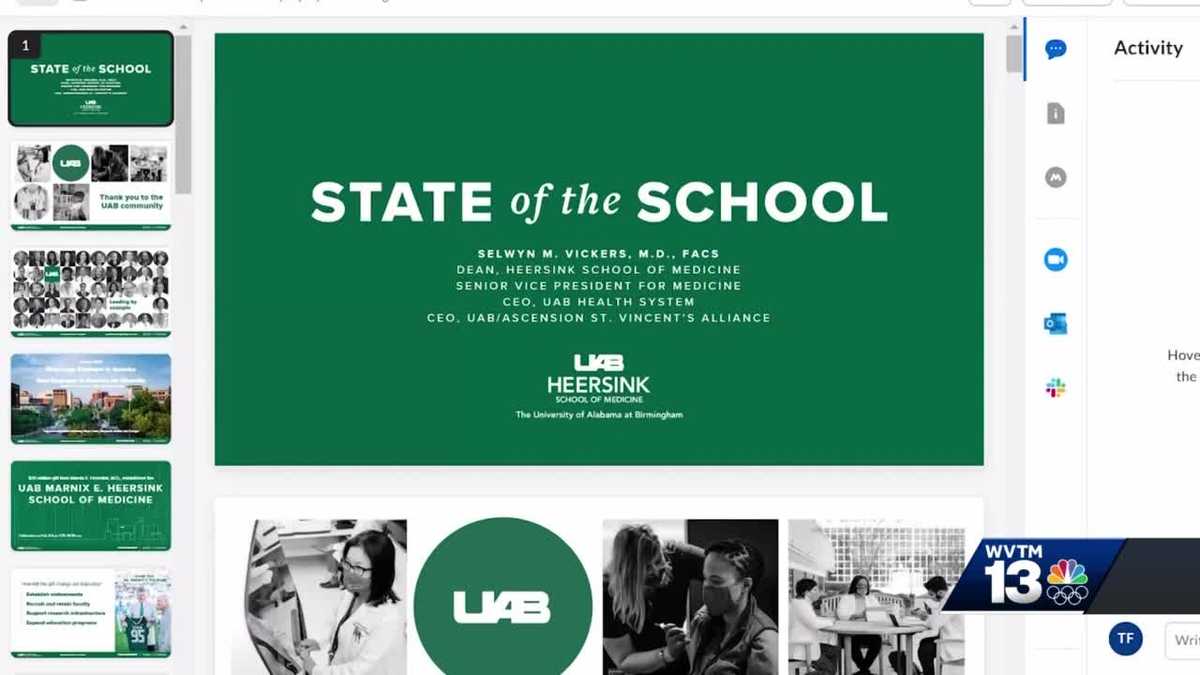 UAB State of School addresses new goals for 2022