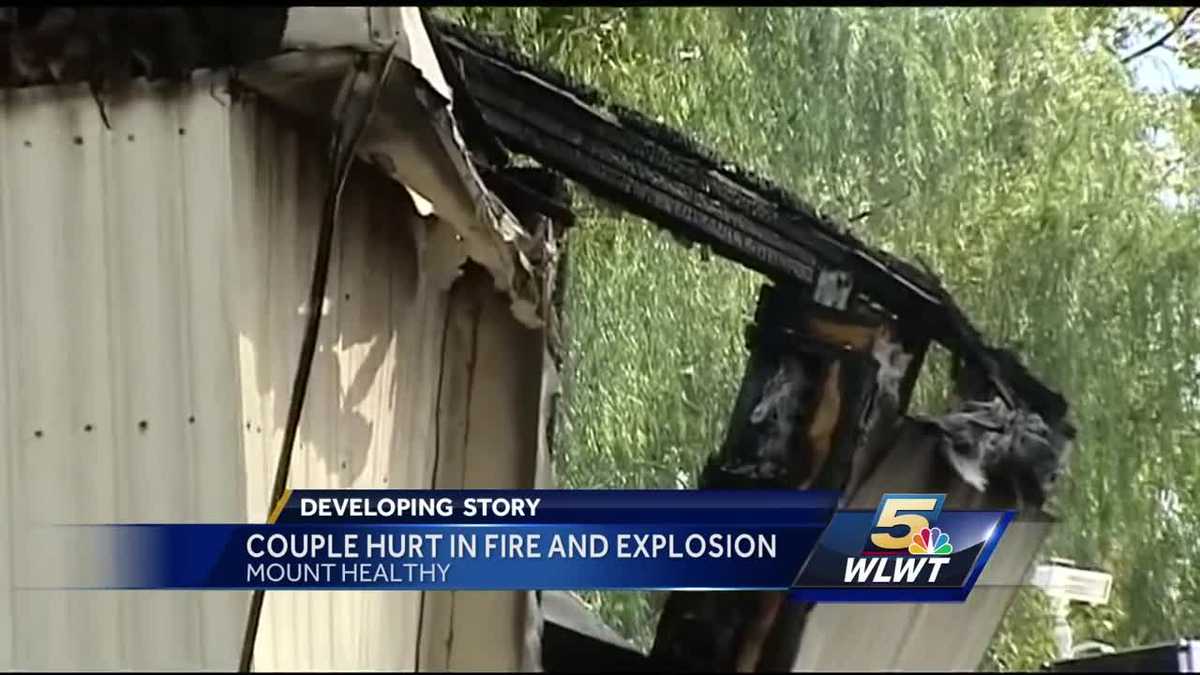 Couple hurt in mobile home explosion and fire