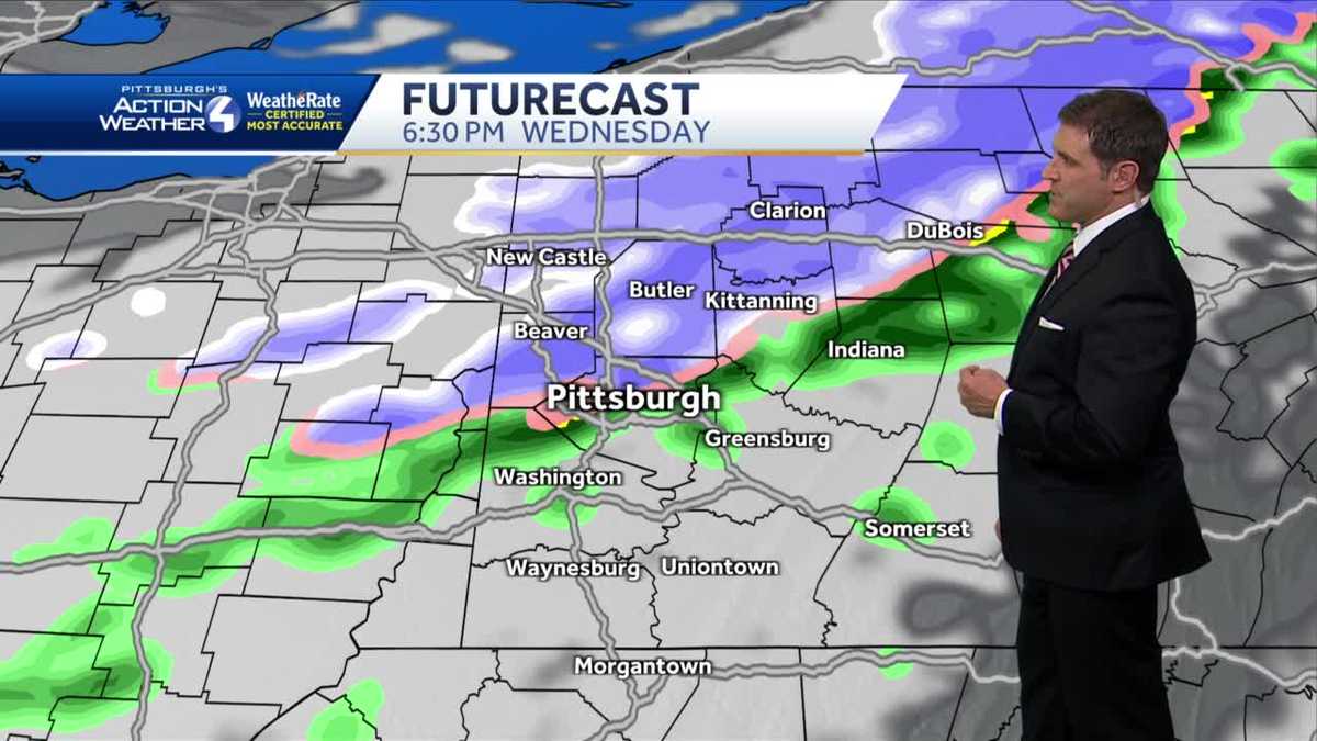 Pittsburgh weather: Rain and snow return Wednesday