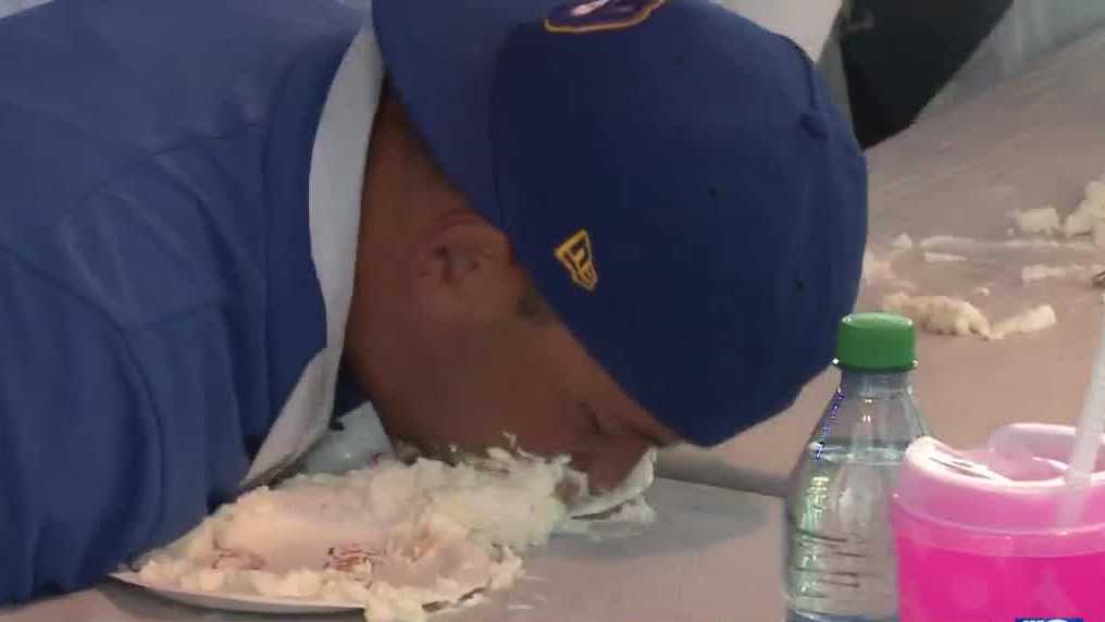 Dario Melendez wins Wisconsin State Fair Celebrity Cream Puff Eating ...