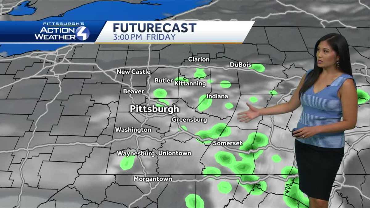 Hot and humid again on Friday with isolated rain