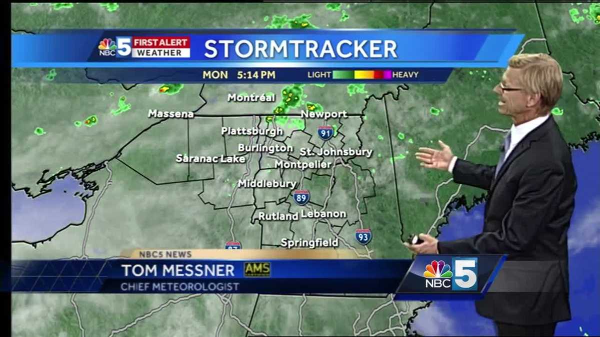 Video: Tom Messner is watching showers near the international border