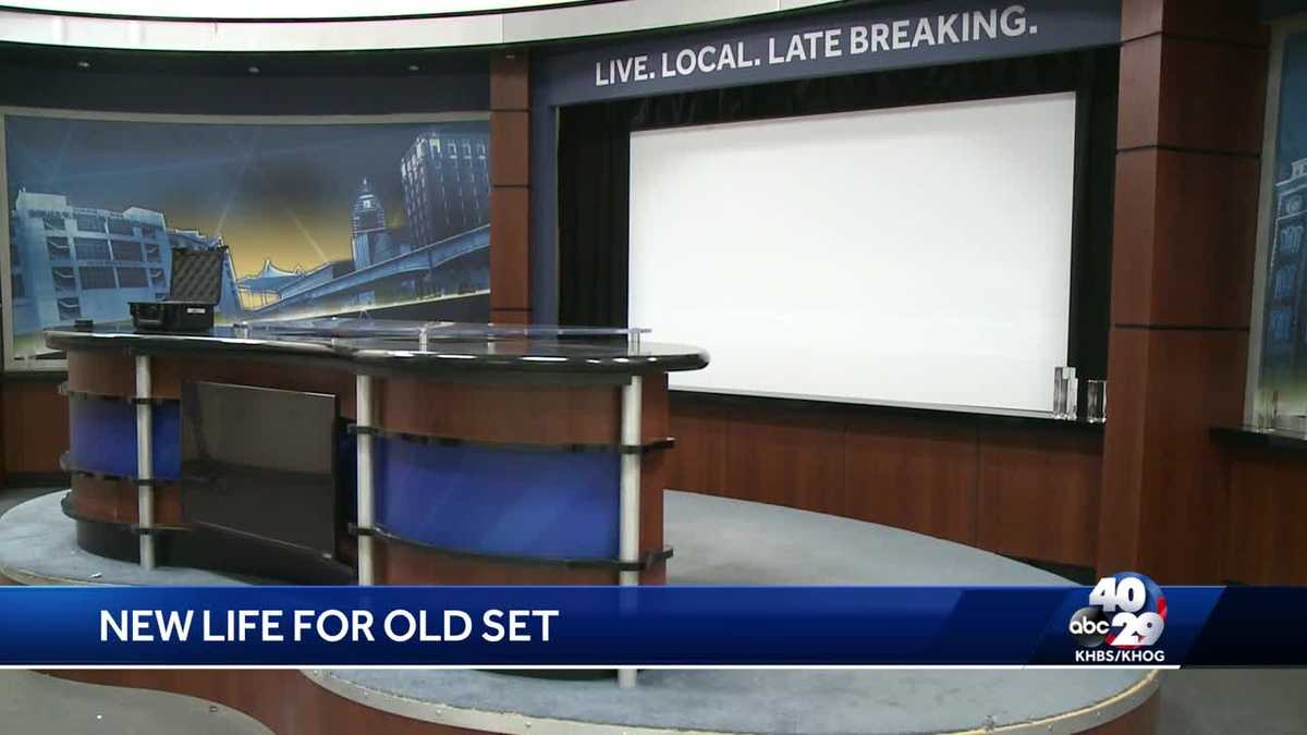 Har-Ber students use old 40/29 News set