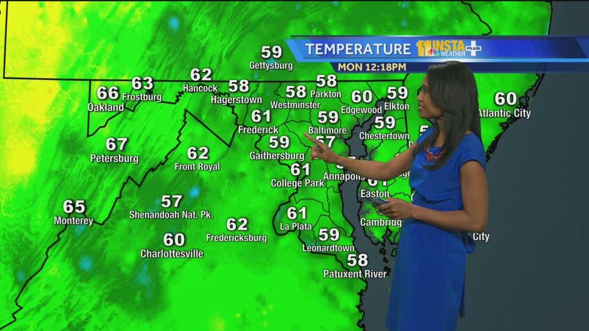 Temperatures in the region to climb