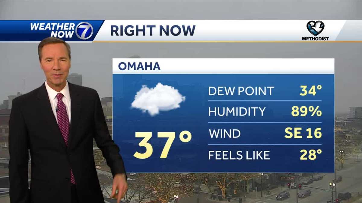 Monday evening December 12 Omaha weather