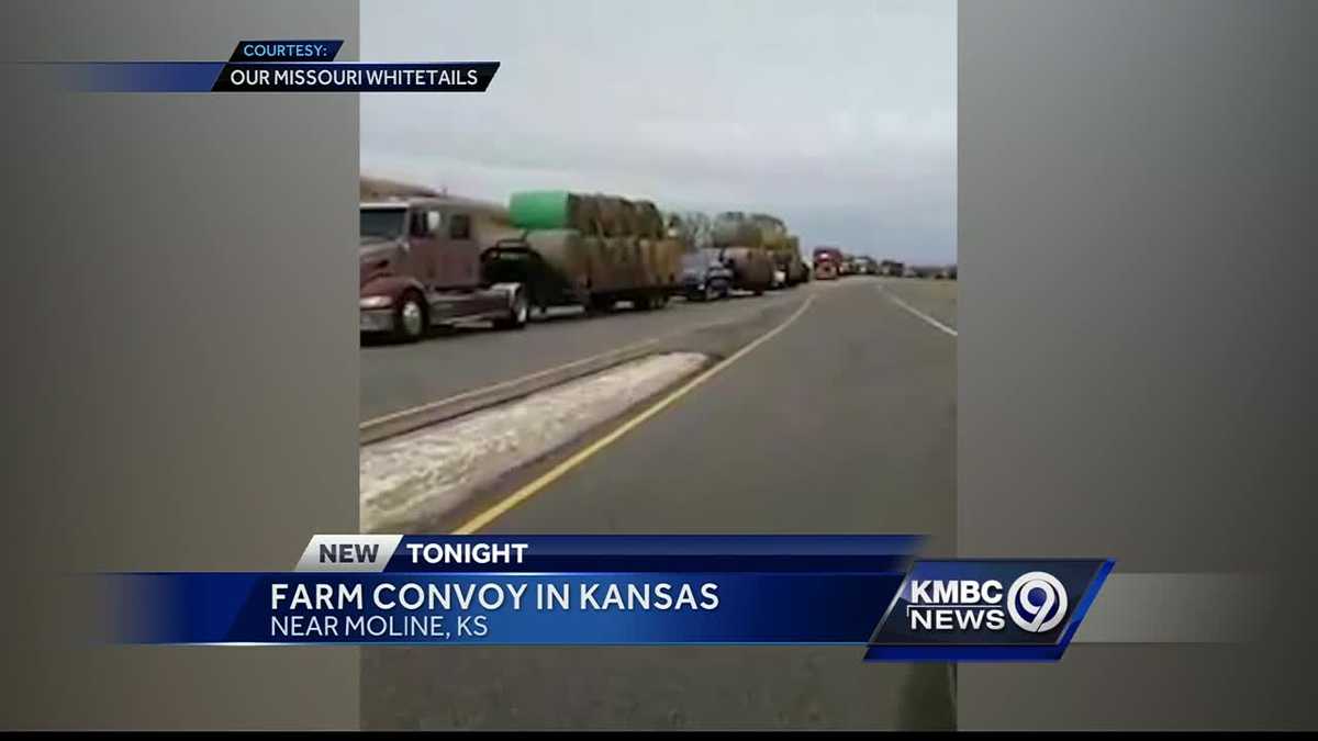 Viral video captures convoy on the way to help farmers in Kansas