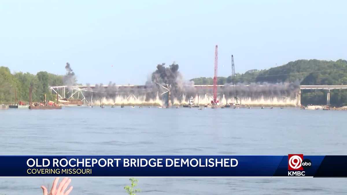 MoDOT demolishes historic I-70 Rocheport Bridge