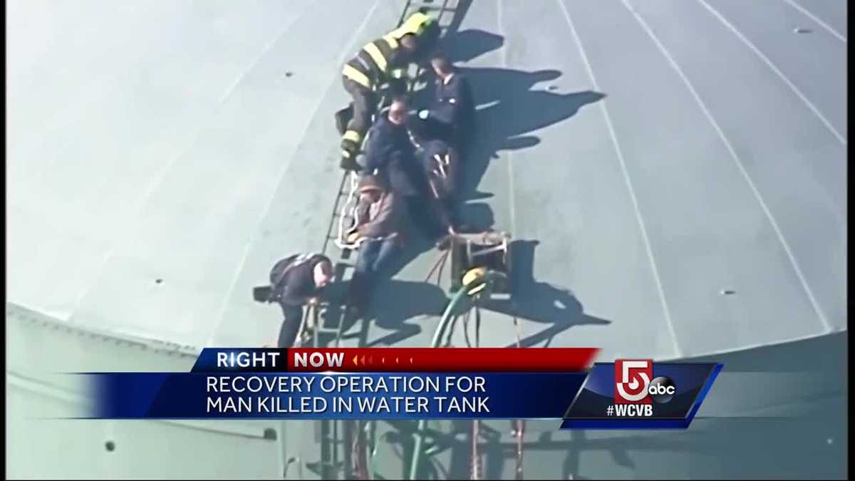 1 million gallon tank being drained to recover body