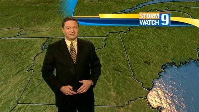 Sunday evening forecast