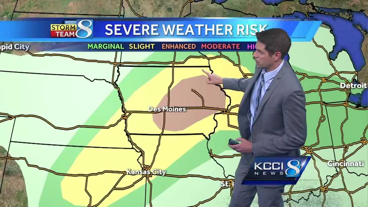 Videocast: Severe storm risk today