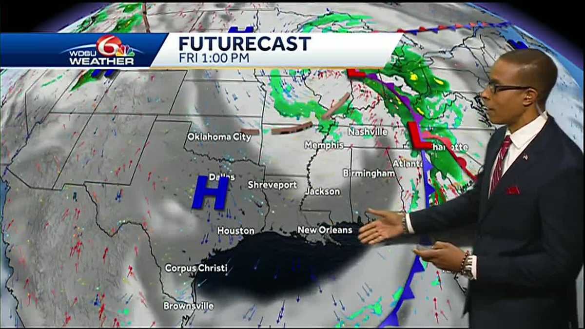 A sunny, cool and breezy Friday