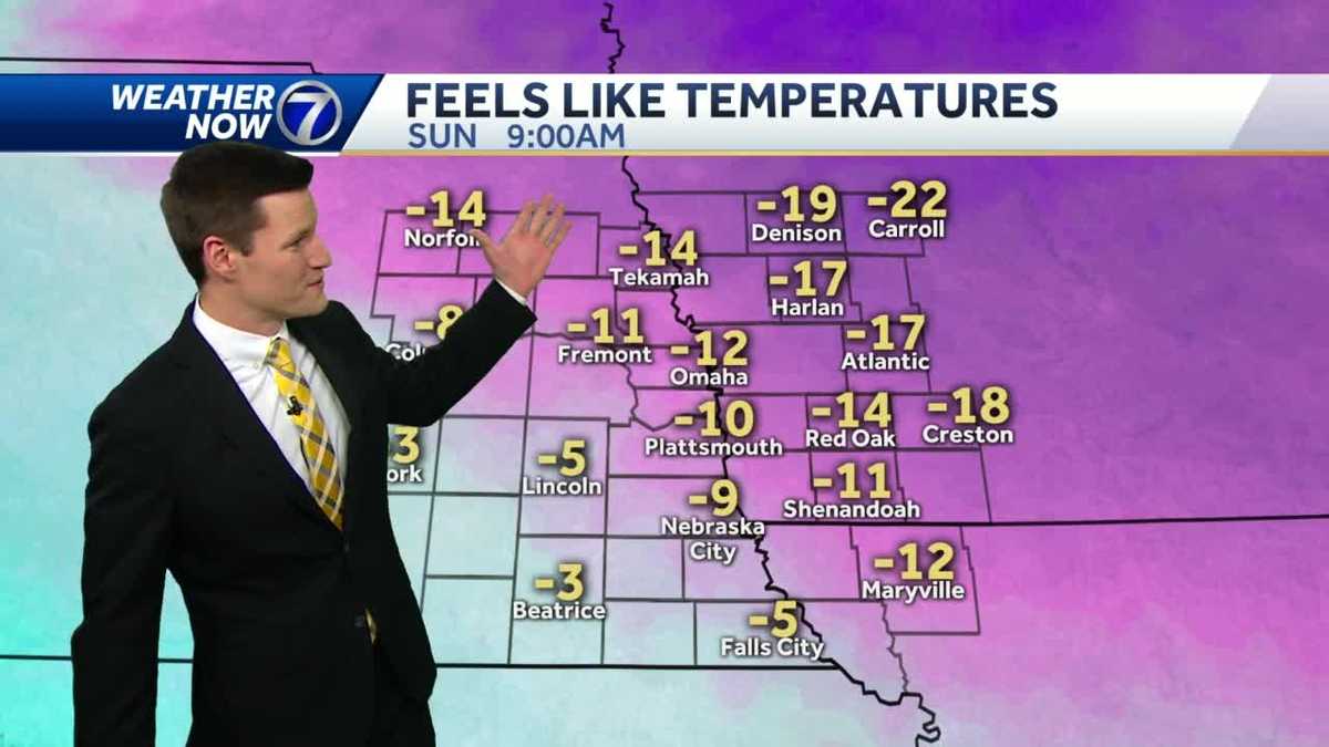 Staying cold, Wind Chill Advisory for southwest Iowa Sunday morning