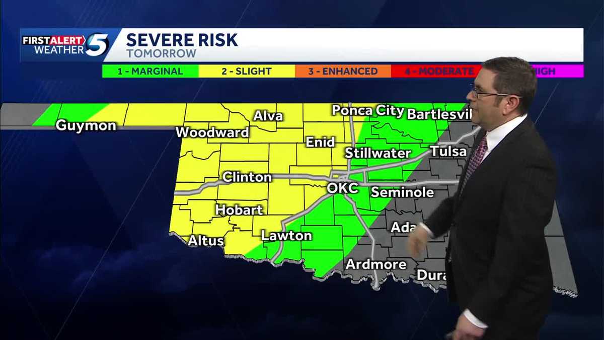Oklahoma weather: Storms today; severe risk Thursday expanding