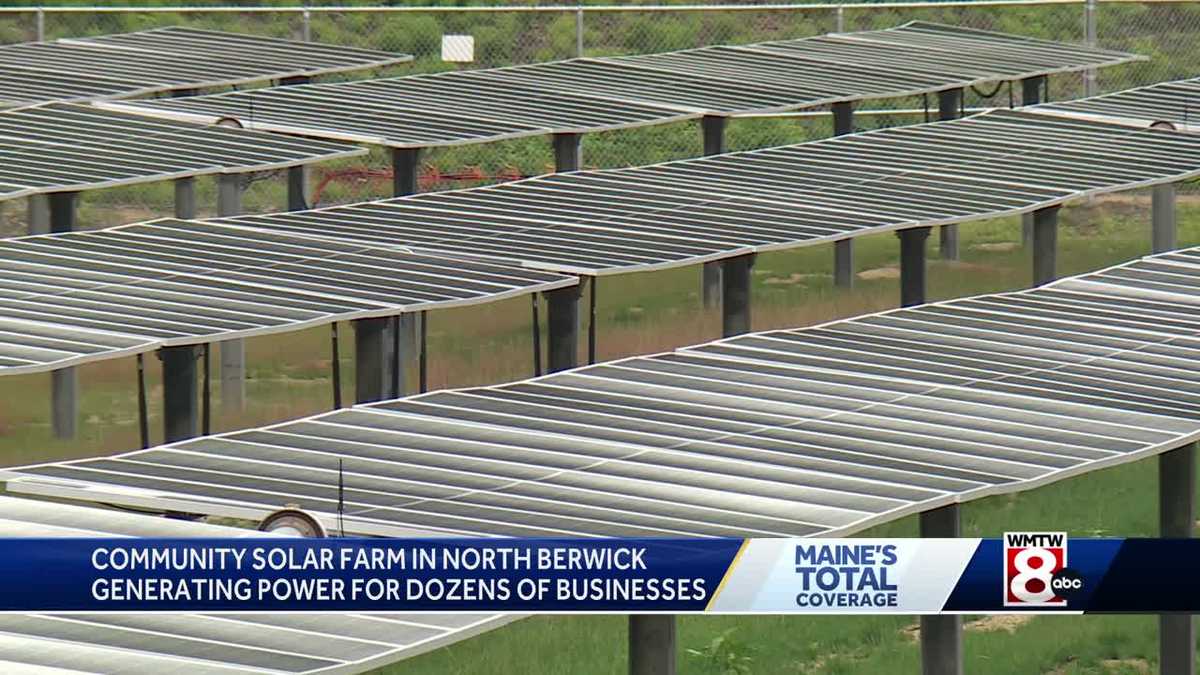 Large new community solar farm opens in North Berwick, Maine