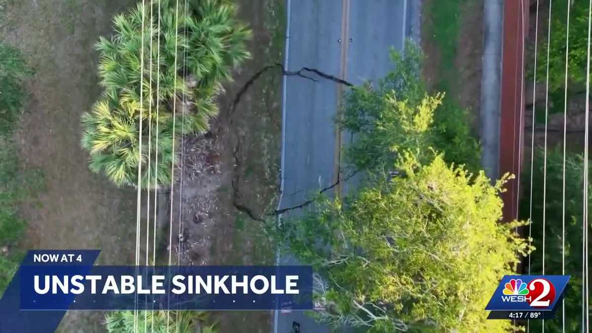 Sinkhole in Maitland remains unstable as crews pump 20K gallons of water