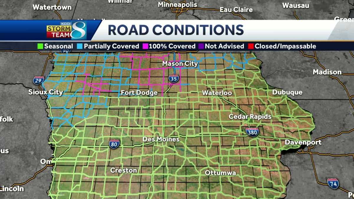 Noon update on travel conditions