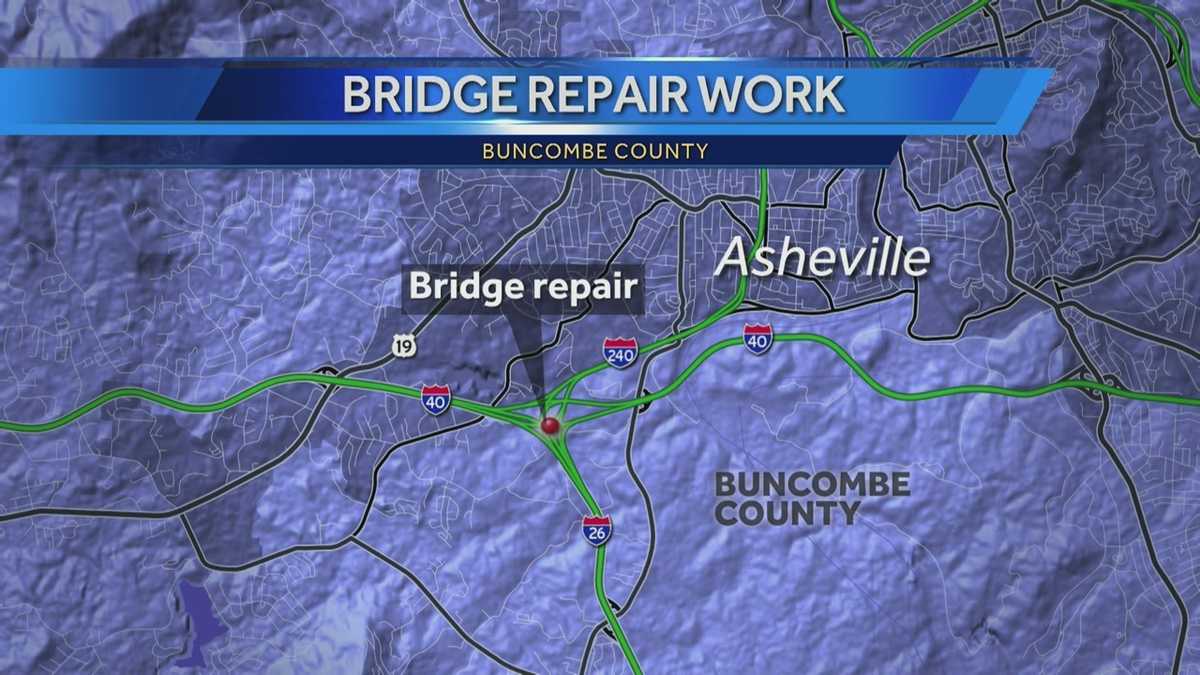 Bridge work to close interstate lanes in Asheville