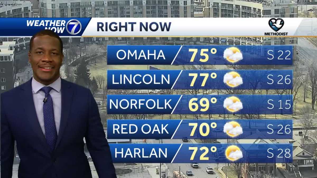 Thursday afternoon March 30 Omaha weather