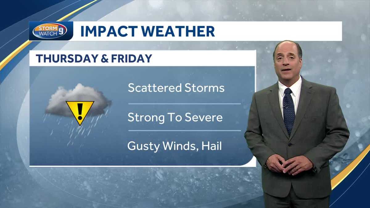 NH forecast video: Scattered storms possible as heat continues